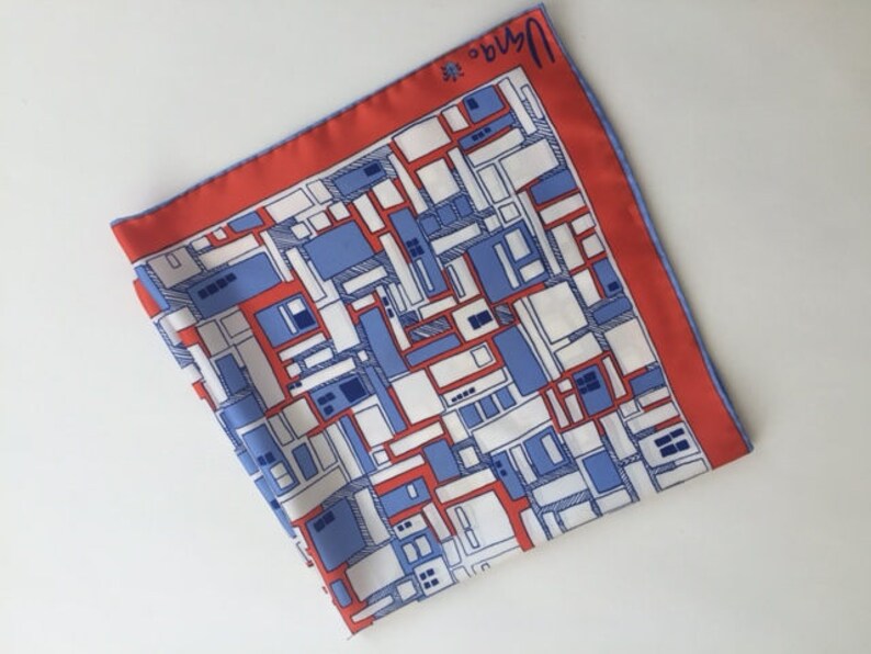 Cool Vera Designed Cityscape Scarf - Etsy