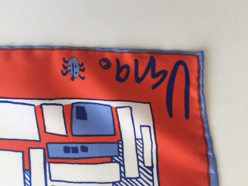 Cool Vera Designed Cityscape Scarf - Etsy