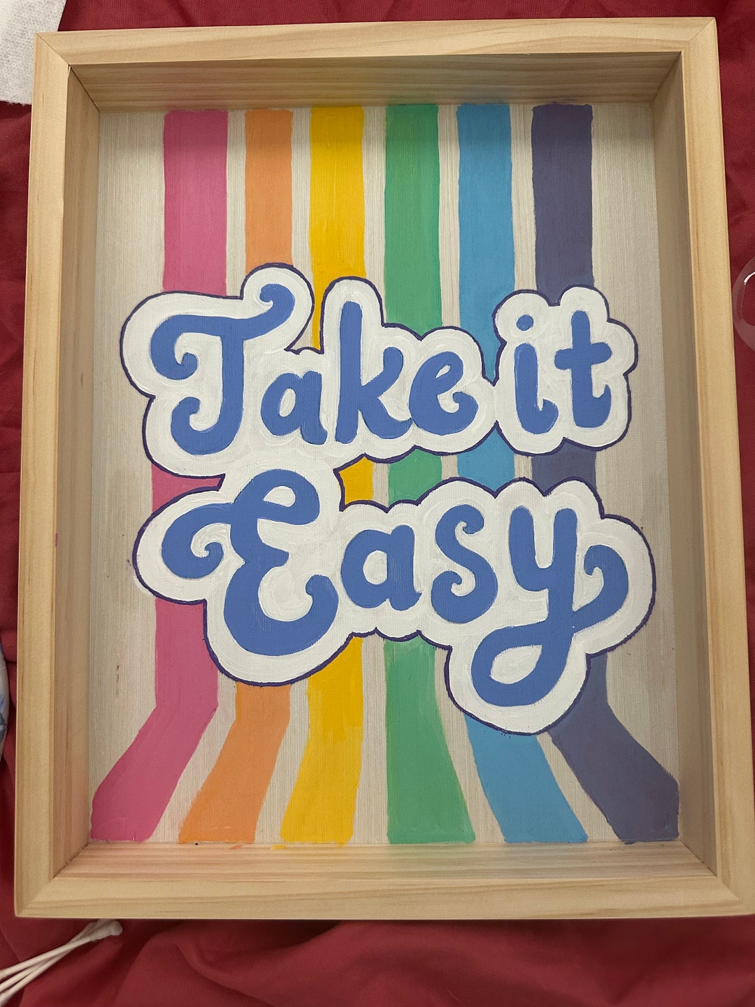 Take It Easy Sign | Retro Wall Decor - Etsy