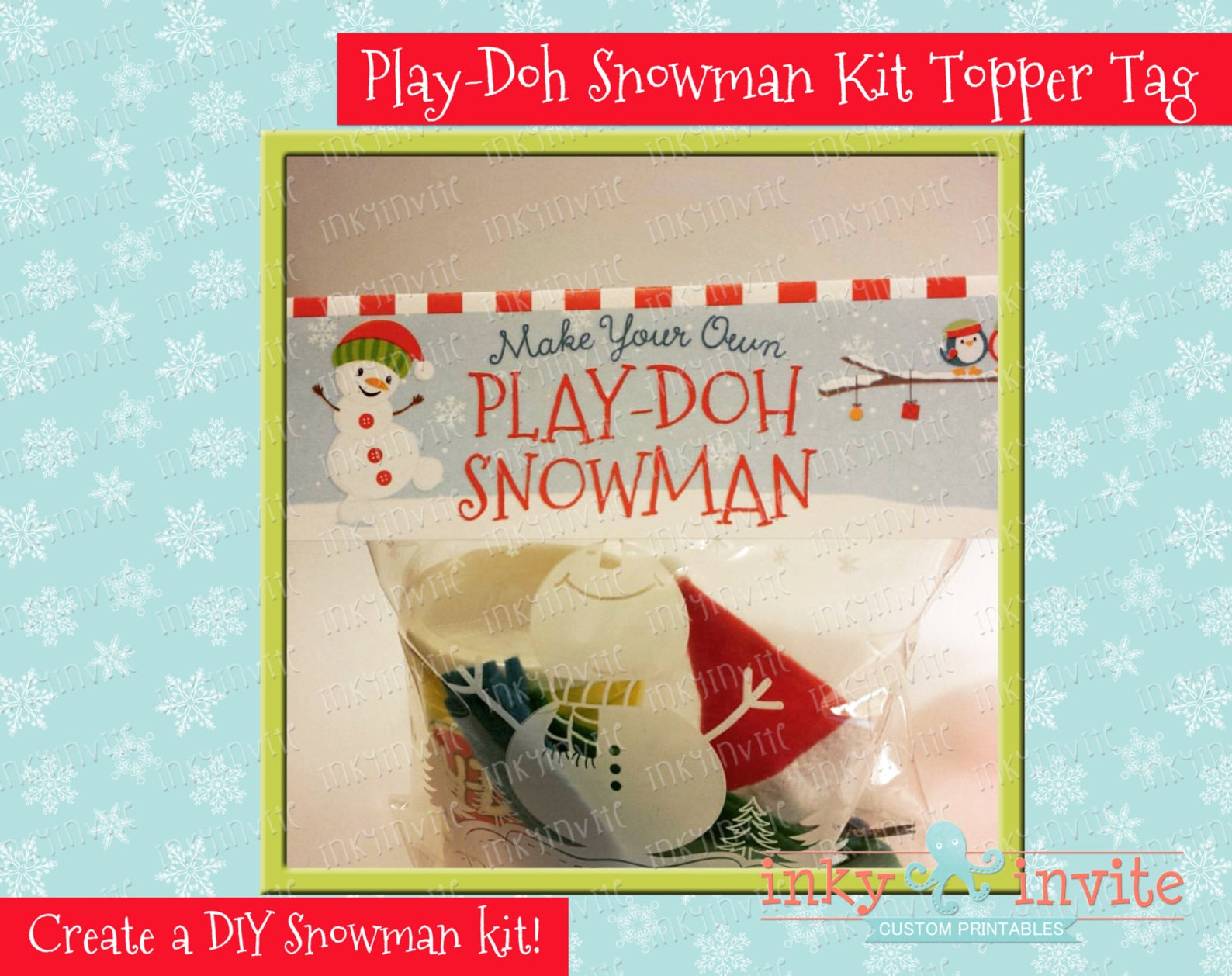 Play-doh Snowman Kit Classmates Christmas Gifts Small Gift - Etsy