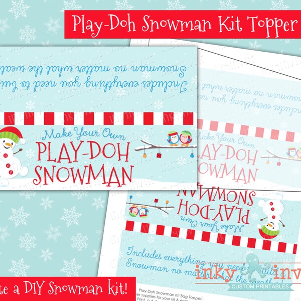 Playdoh Snowman Kit - Etsy