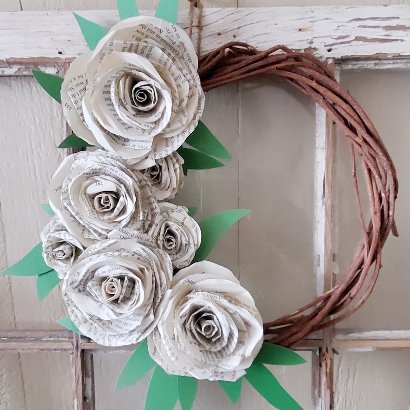 Paper Wreath - Etsy