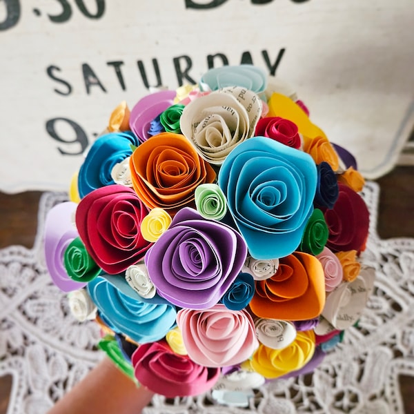 Paper Flower Bouquet - Etsy