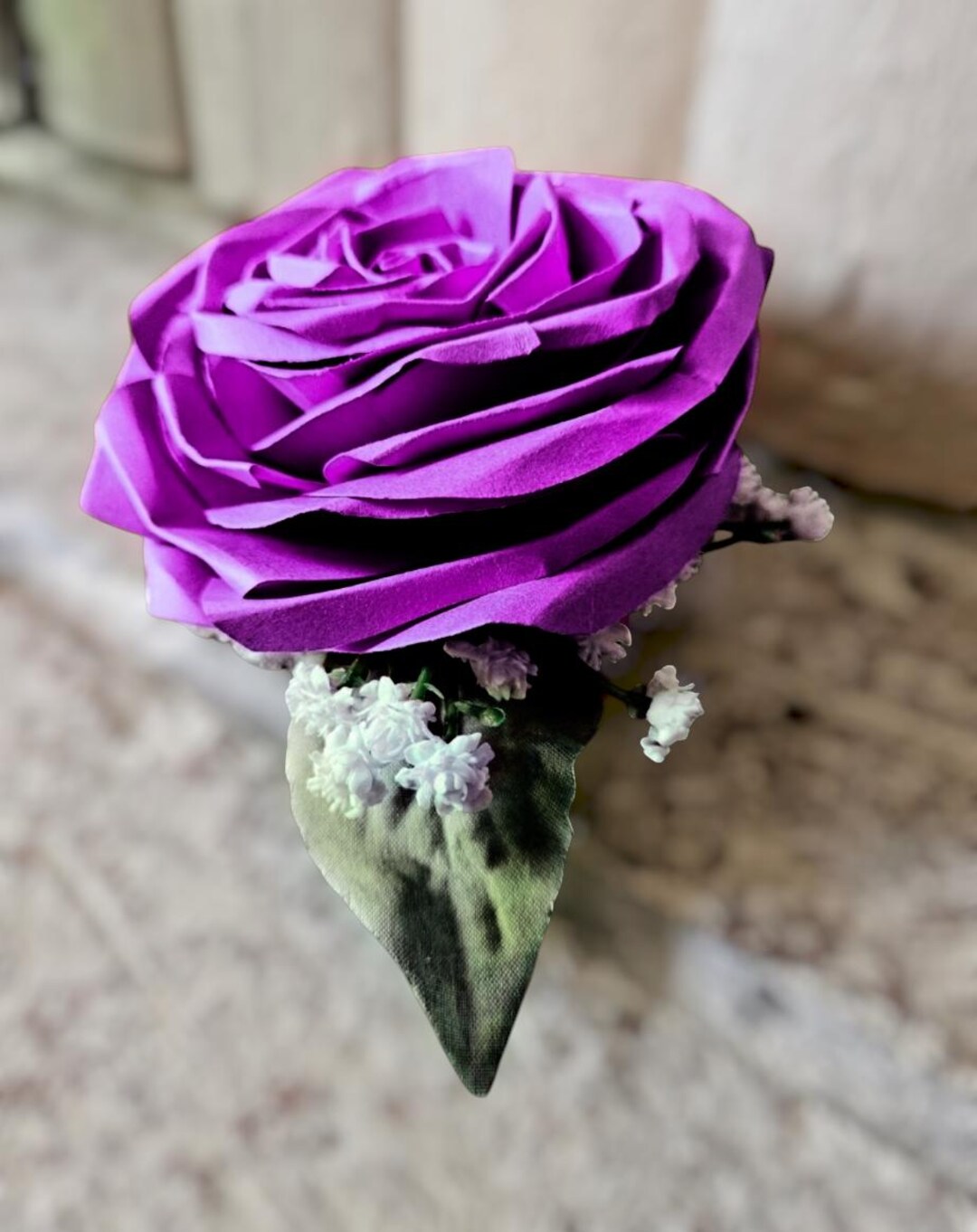 Purple Rose Prom Corsage. Purple Flower Corsage for Proms. Unique ...