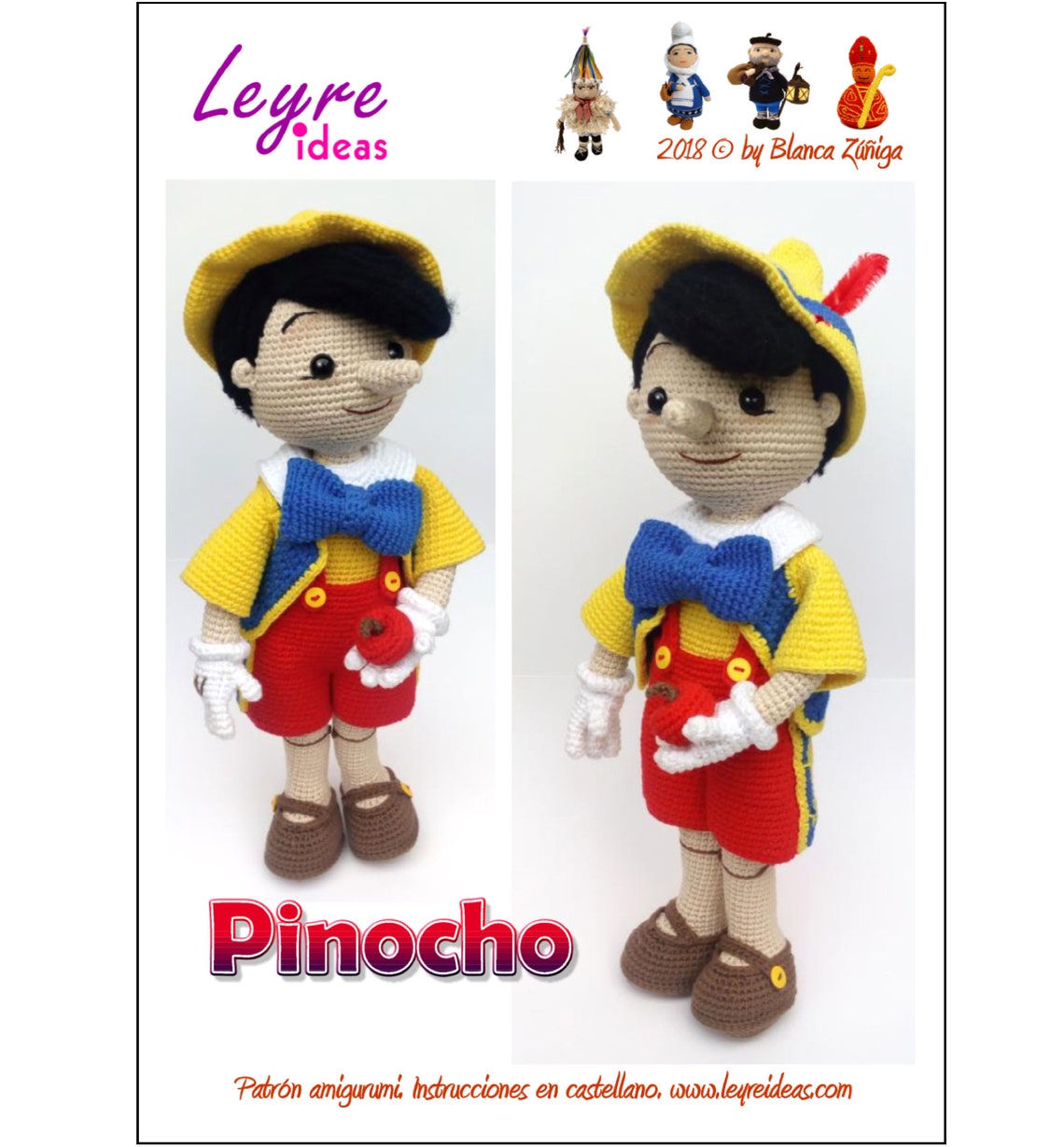 Pinocchio Amigurumi Pattern PDF Instant Download Crochet Pattern PDF ...