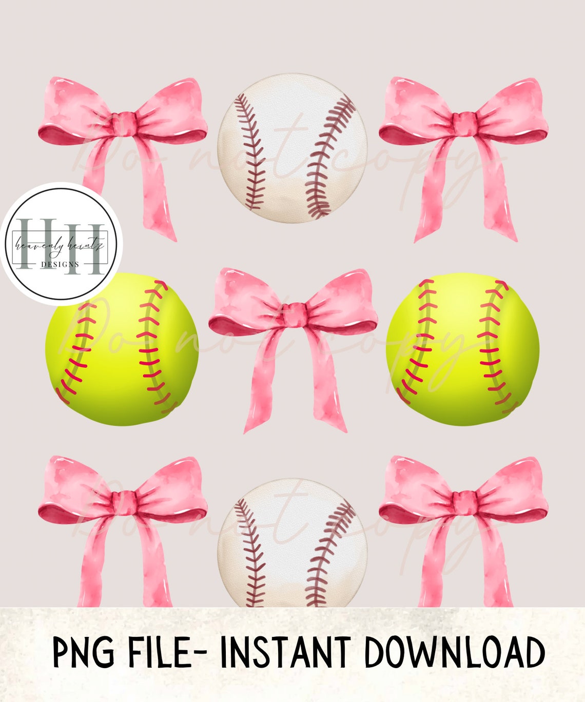 Preppy Baseball and Softball Coquette PNG - Etsy