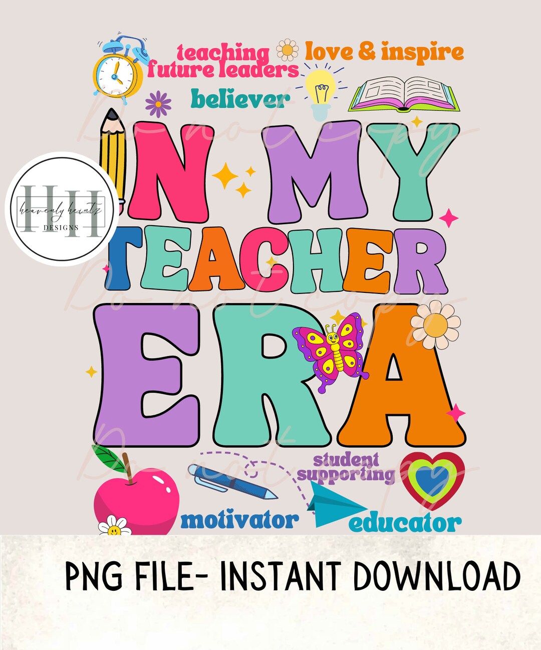 In My Teacher Era PNG With Added Corner Pocket. - Etsy