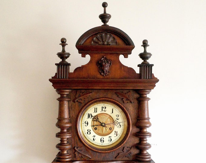 JUNGHANS Antique German Wall Clock From the Beginning of the 20th ...