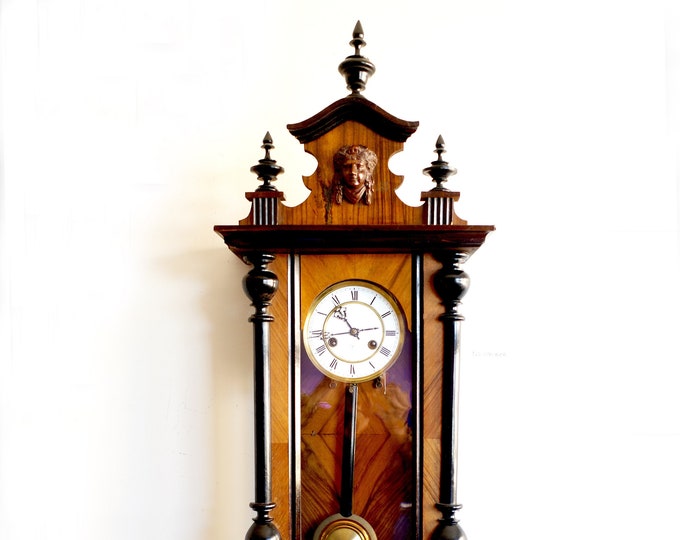 JUNGHANS Antique German Wall Clock From the Beginning of the 20th ...