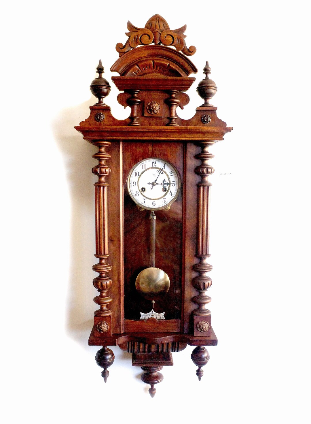JUNGHANS Antique German Wall Clock From the Beginning of the - Etsy