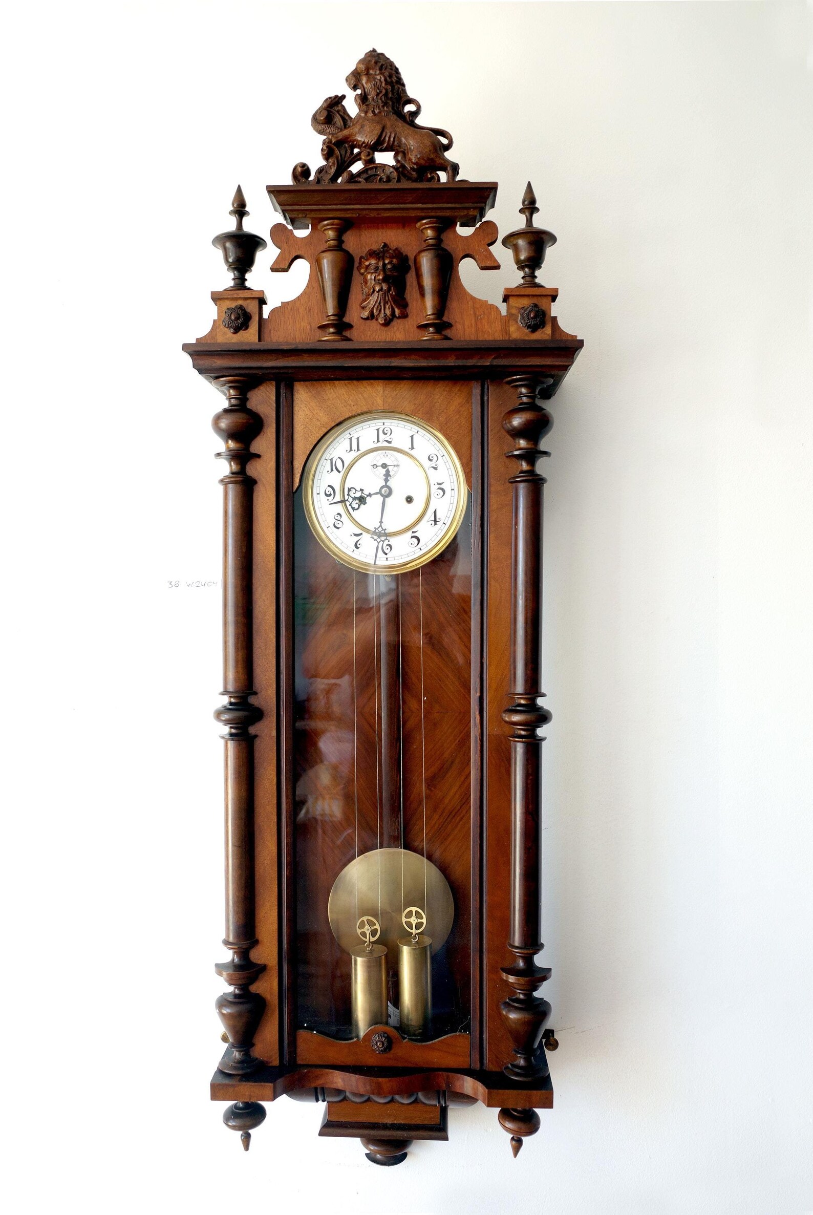 Gustav Becker Vienna Regulator 1898 Wall Clock, Wood walnut - Etsy