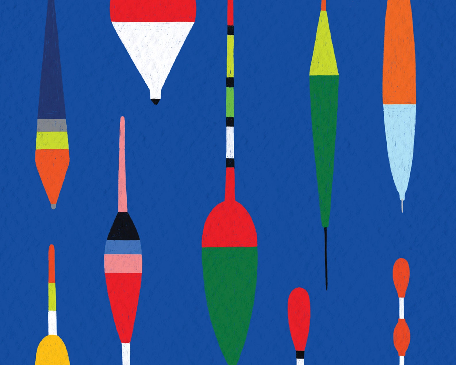 Art Print Bobbers 21x30 Collection of Illustrated Colourful - Etsy