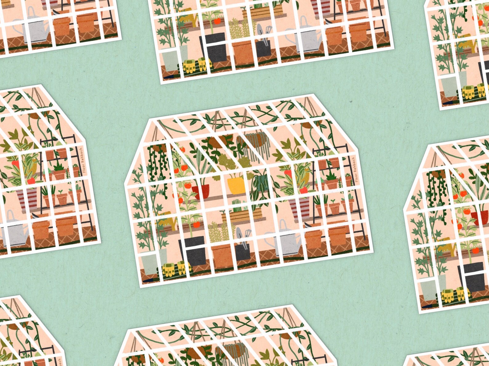 Greenhouse Sticker Plant and Gardening Matte Vinyl Sticker - Etsy