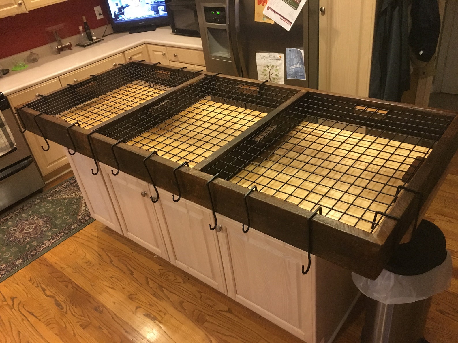 Custom Crafted Pot Rack With Forged Steel Hardware - Etsy