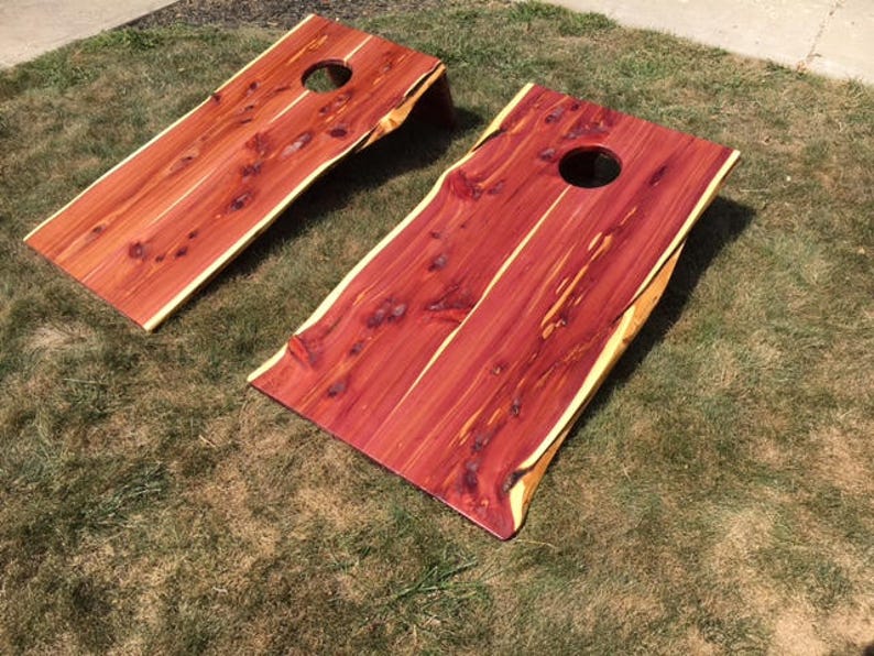 Live Edge Custom Crafted Corn Hole Toss Boards - Etsy