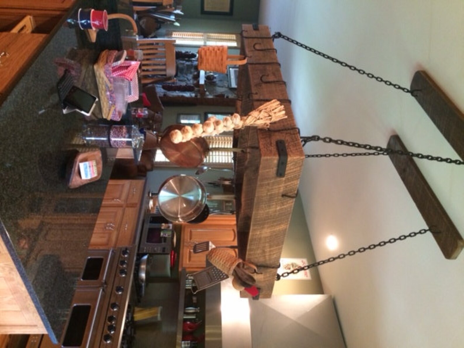 Custom Crafted Pot Rack With Forged Steel Hardware - Etsy