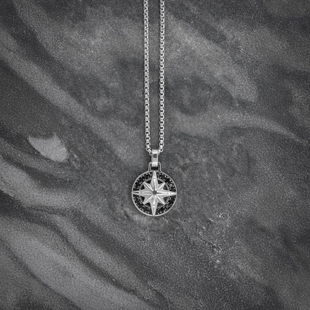 Top Christmas Giftsfor Him Steel North Star Amulet Pendant Necklace for ...