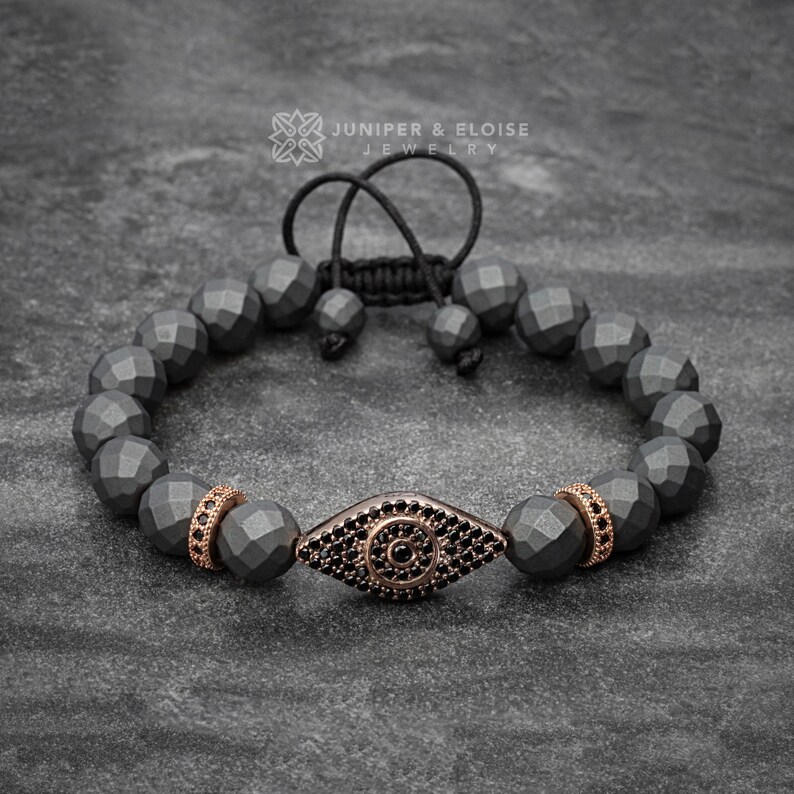 Evil Eye Bracelet, Mens Bracelet, 925 Silver Jewelry for Men and Women ...