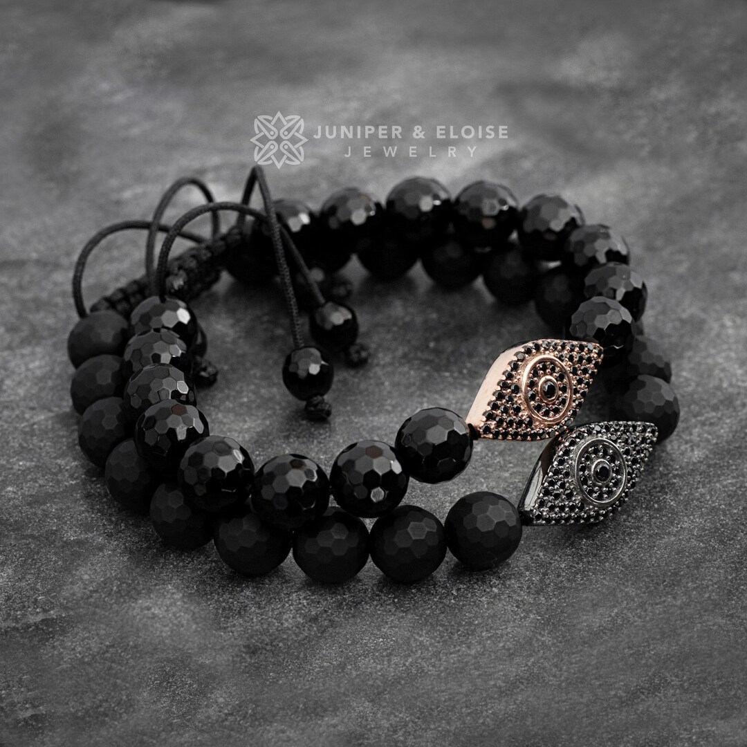 Couple Bracelets, Evil Eye Bracelet, Boyfriend Girlfriend Gift, Wedding ...