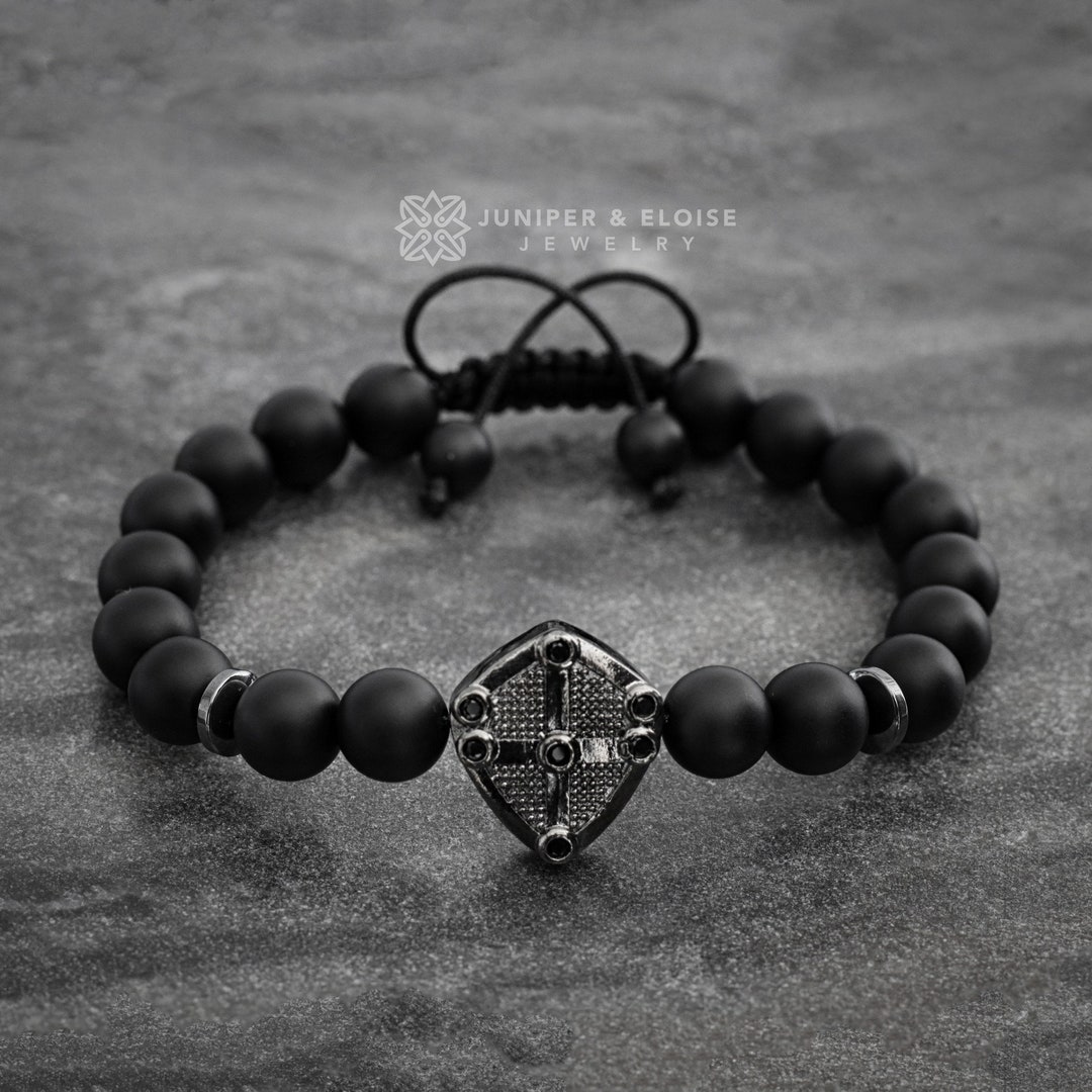 Mens Shield Bracelet, Medieval Jewelry for Men, Knight Shield Charm ...