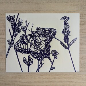 Eastern Tiger Swallowtail Butterfly Original Handmade 8x10 Unframed ...