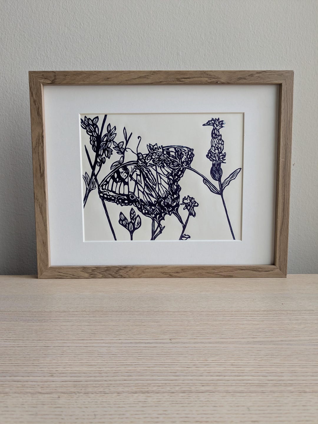 Eastern Tiger Swallowtail Butterfly Original Handmade 8x10 Unframed ...