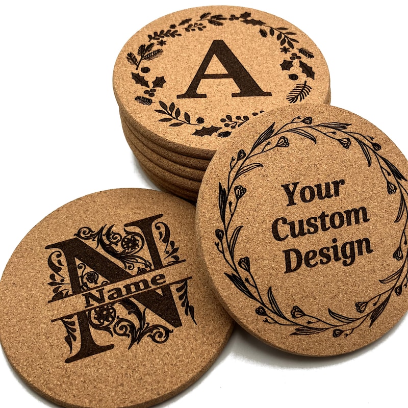 Cork Coasters - Etsy