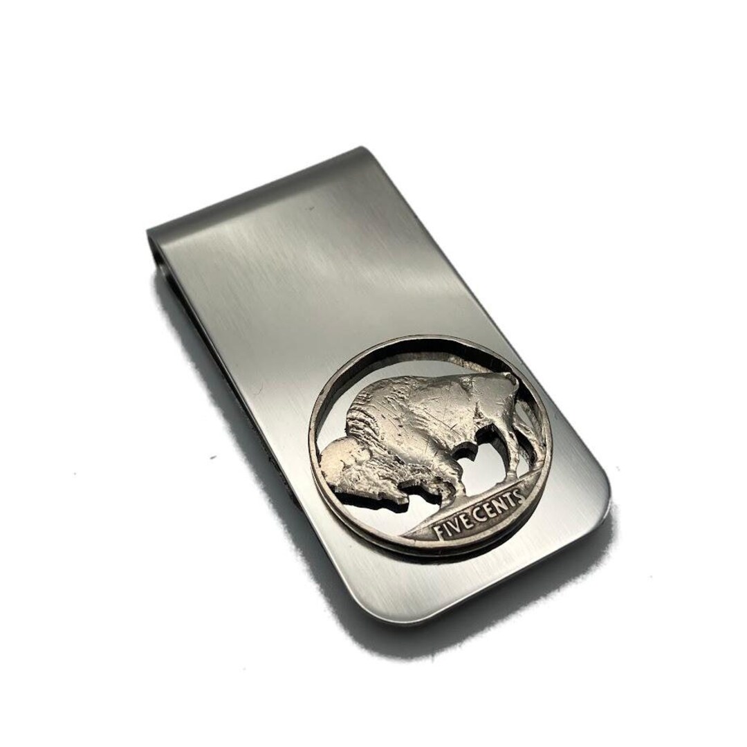 Buffalo Nickel Cut Coin, Money Clip, South Western - Etsy