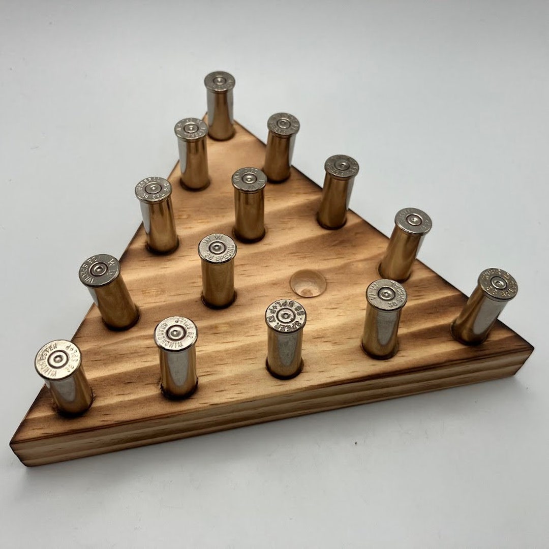 Triangle Bullet Peg Game, Cracker Barrel Brain Puzzle, Man Cave, Golf ...
