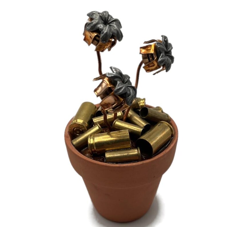 Bullet Flower Pot, Freedom Flowers, Forever Bouquet, Valentine's Day ...