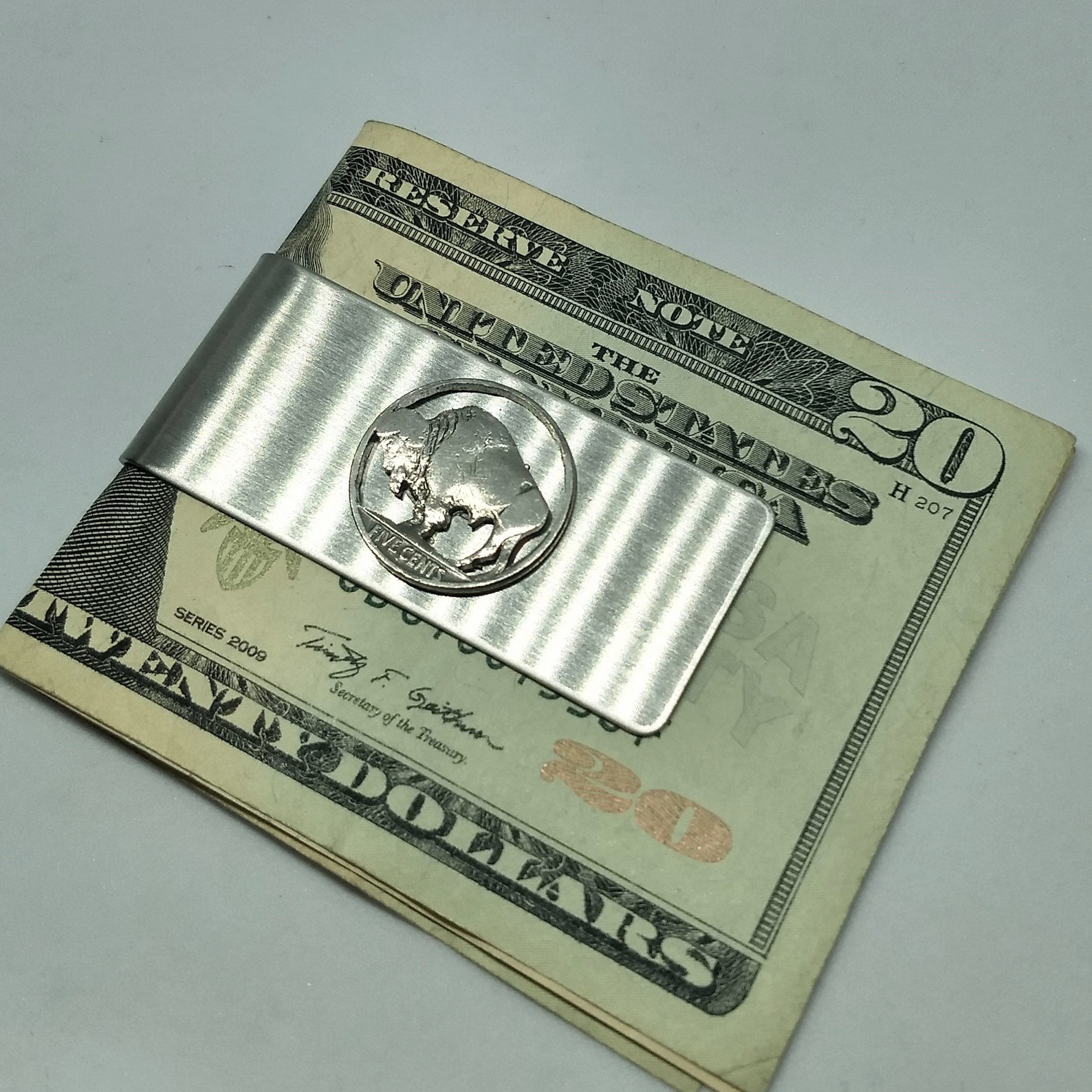 Buffalo Nickel Cut Coin Money Clip South Western | Etsy