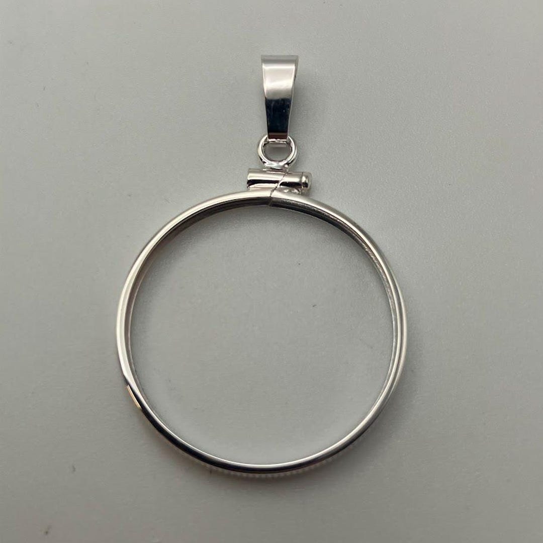 Sterling Silver Coin Bezel - Screw on - US COINS ONLY - Etsy
