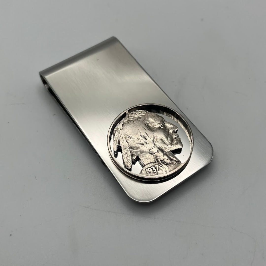 Indian Head Nickel Cut Coin Money Clip Western Southern - Etsy