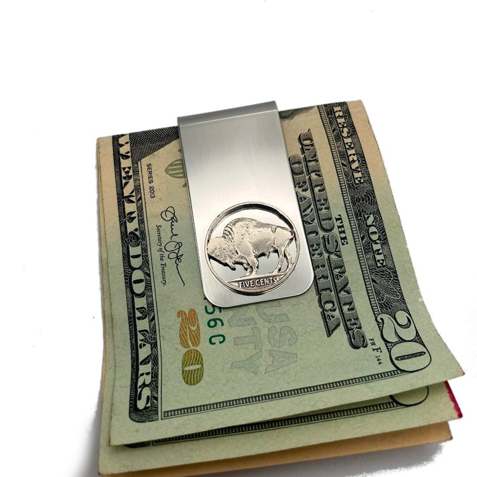 Buffalo Nickel Cut Coin, Money Clip, South Western - Etsy