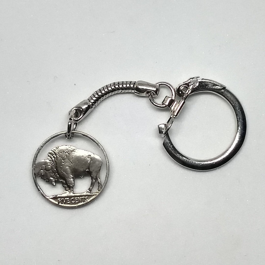 Buffalo Nickel Key-chain, Indian - Etsy