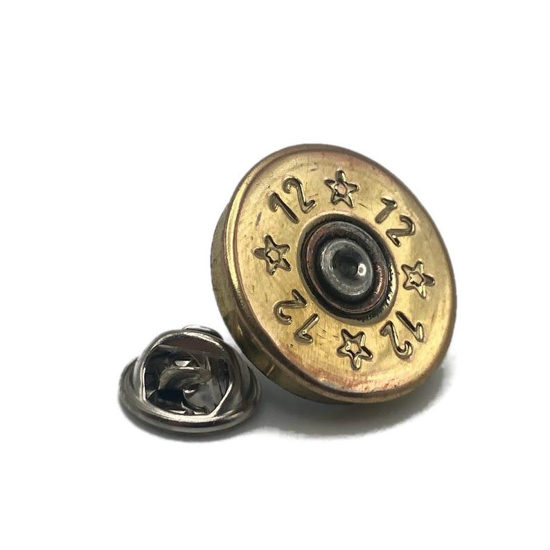 Shotgun Shell Hat / Lapel Pin - Military, Army, Police, Unique Stocking ...