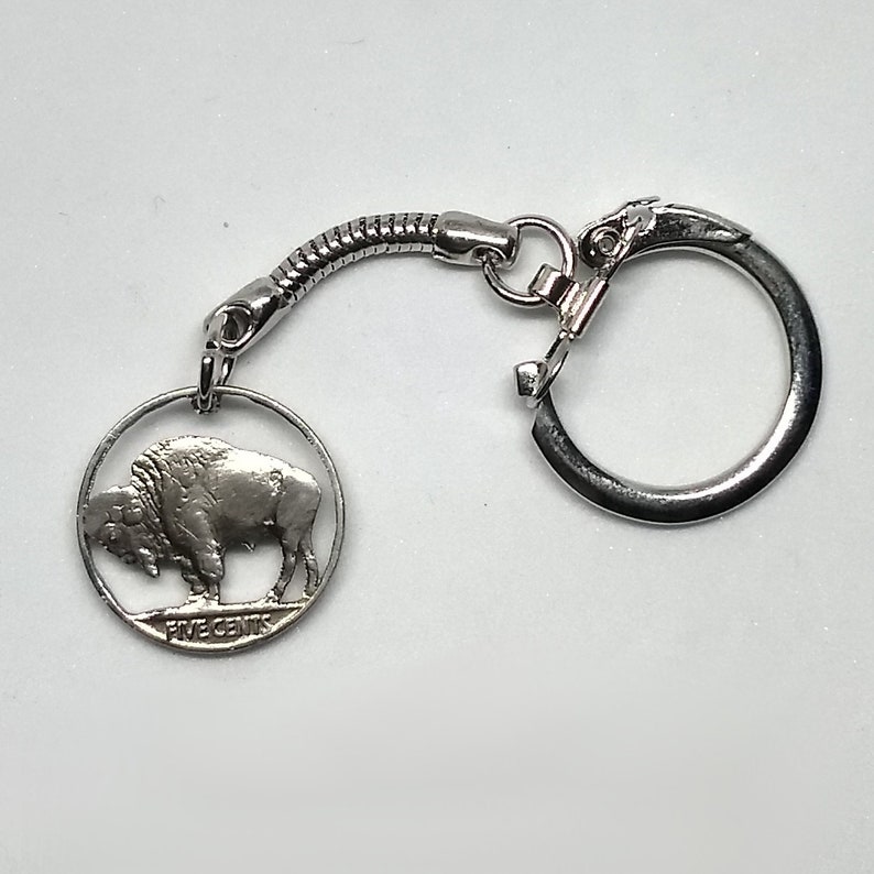 Buffalo Nickel Key-chain Indian - Etsy