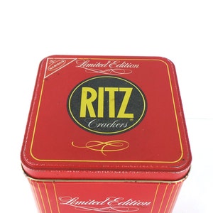 Ritz Tin, Vintage Ritz Tin, 1986 Ritz Tin, Vintage Ritz Cracker Tin ...