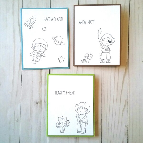 Color Your Own Cards - Etsy