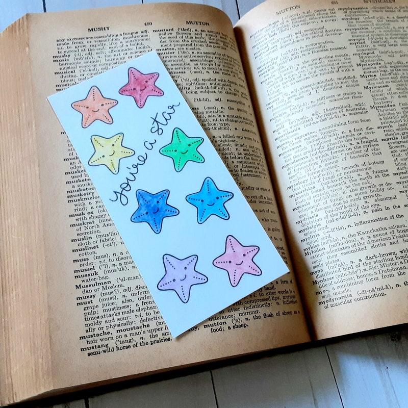 Starfish Bookmark - Etsy