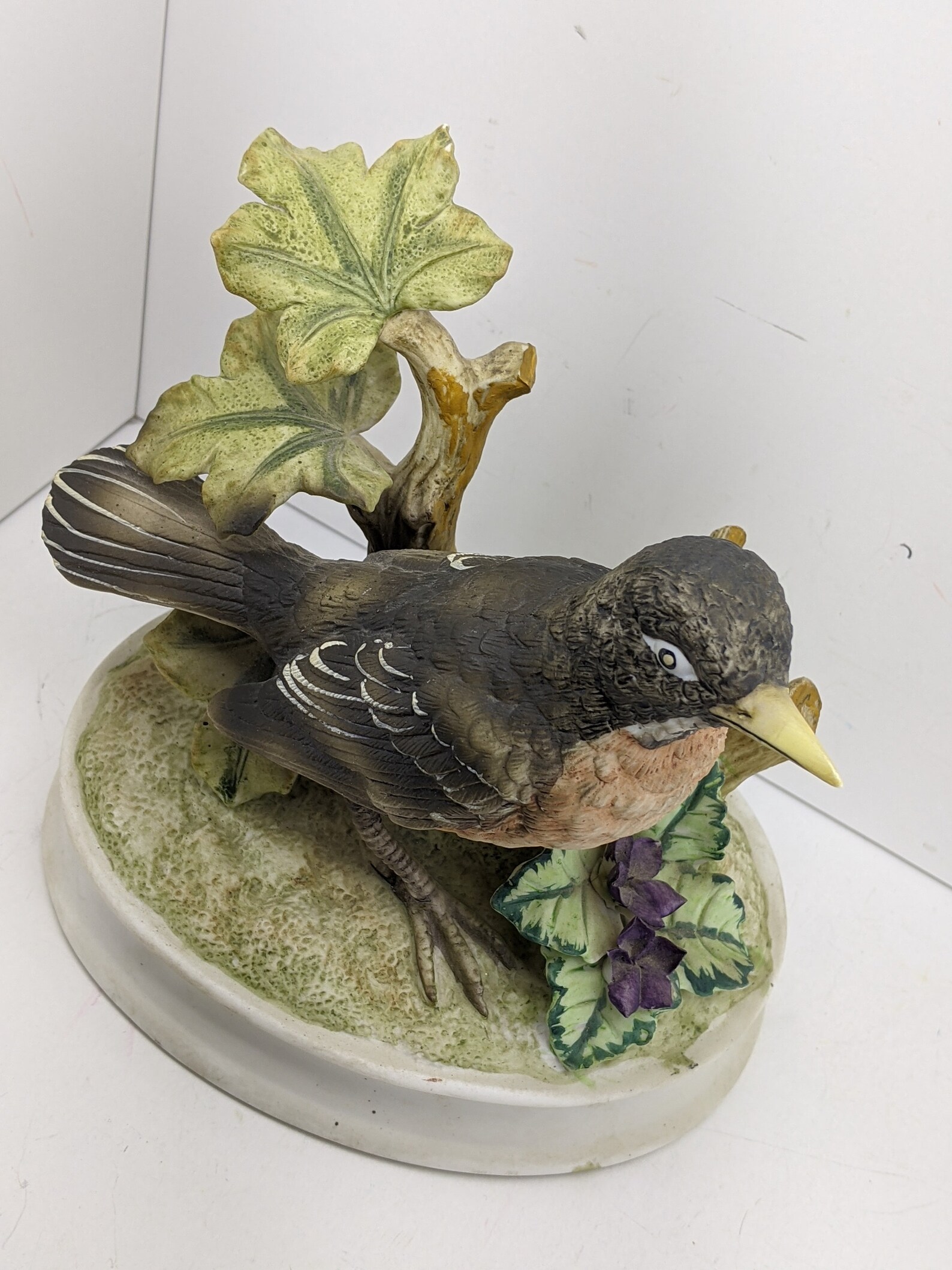 Vintage firmado Jonathan Byron cerámica Robin Bird Figura | Etsy