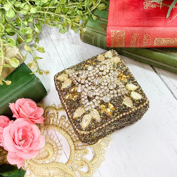 Jeweled Trinket Box - Etsy