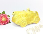 Mottled Yellow Sadler Racing Car Teapot Art Deco Car Teapot - Etsy