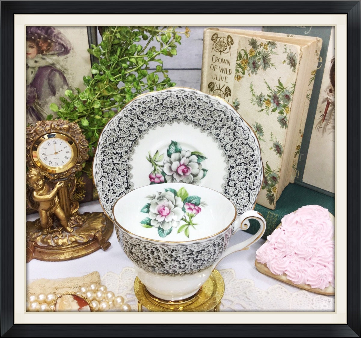 Royal Standard Keepsake Fine Bone China English Tea Cup & Saucer, Party ...