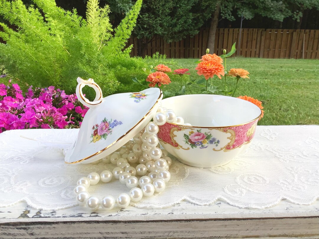 Royal Albert Lady Carlyle Covered Dish, Lady Carlyle Trinket Box, Royal ...