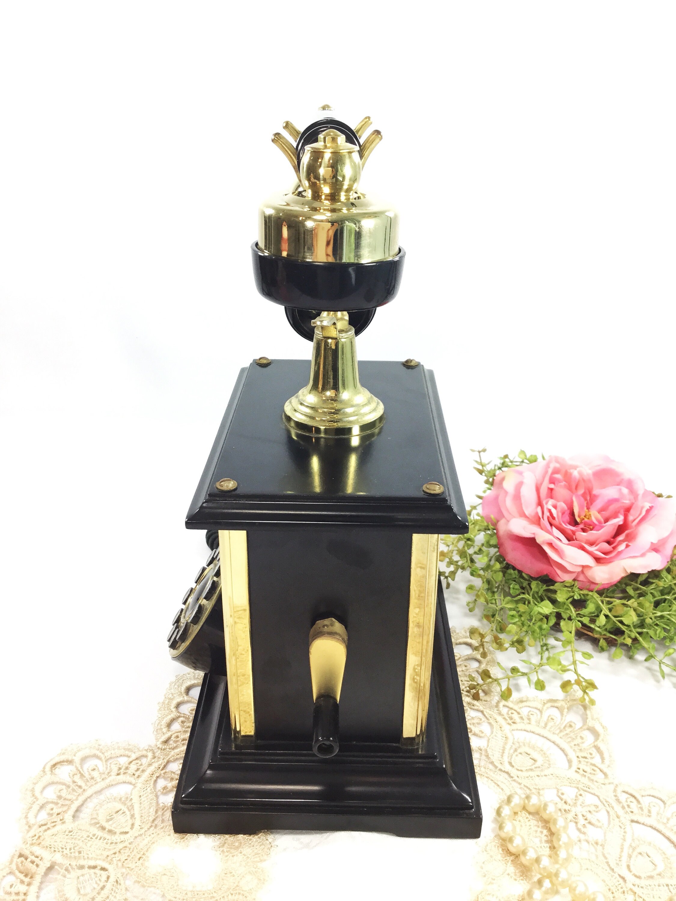 Gatsby Style Desk Phone, Vintage Land Line Telephone Shabby Chic, Great ...