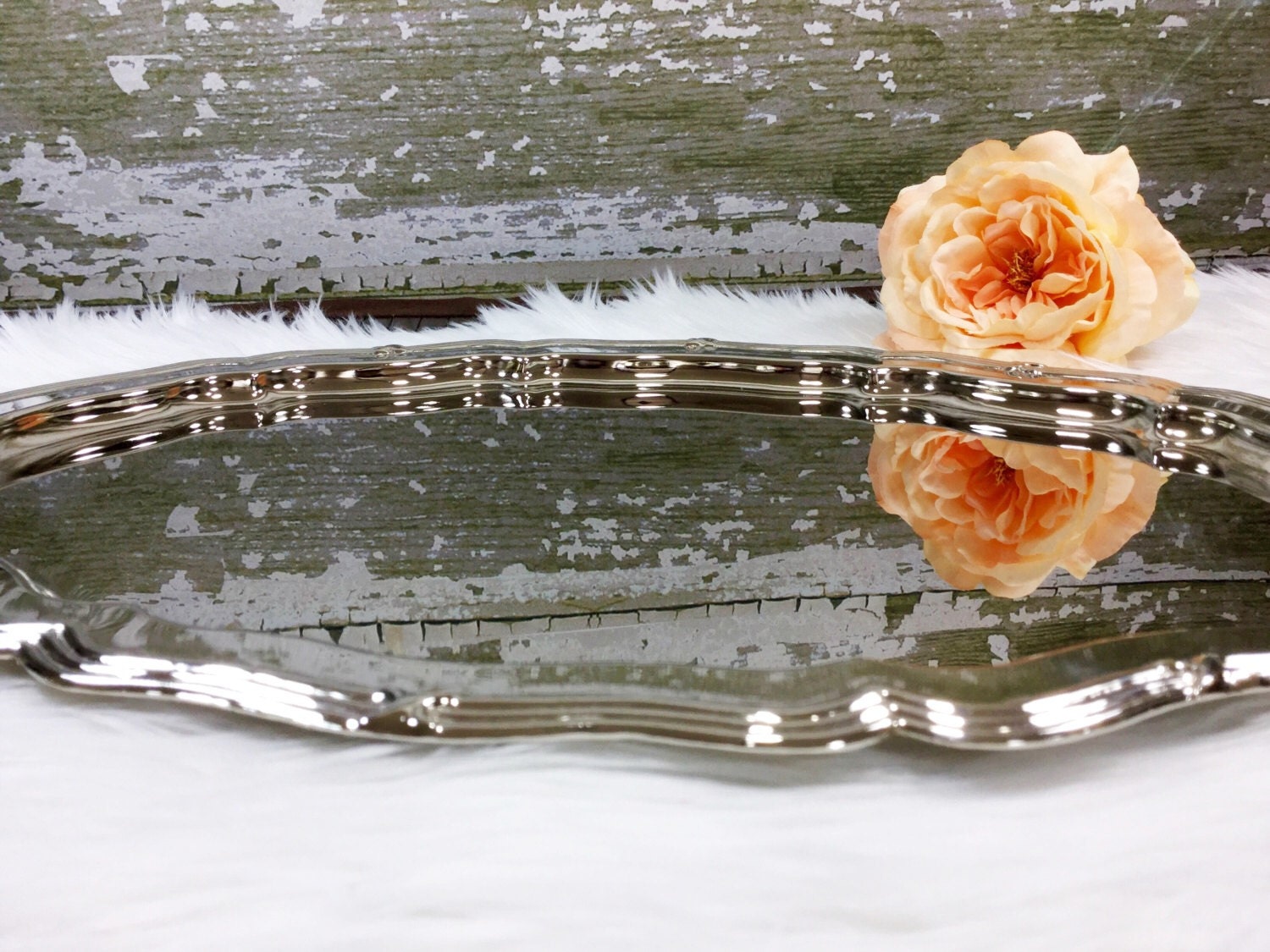 Stunning Vintage Oval Silver Plated Platter, Serving Tray, Dessert ...