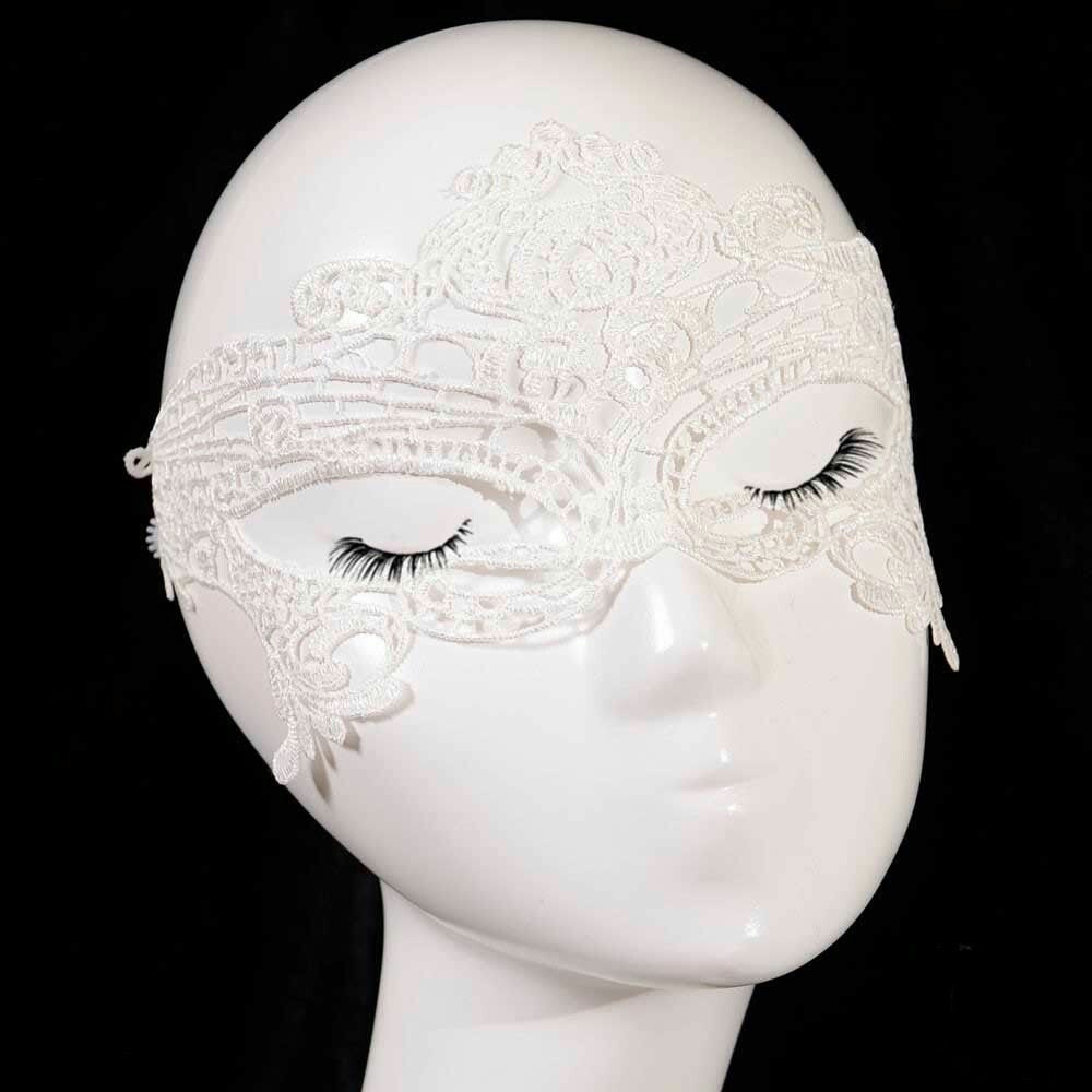 White Lace Masquerade Mask, Mardi Gras Mask, Party Mask, Costume Mask ...