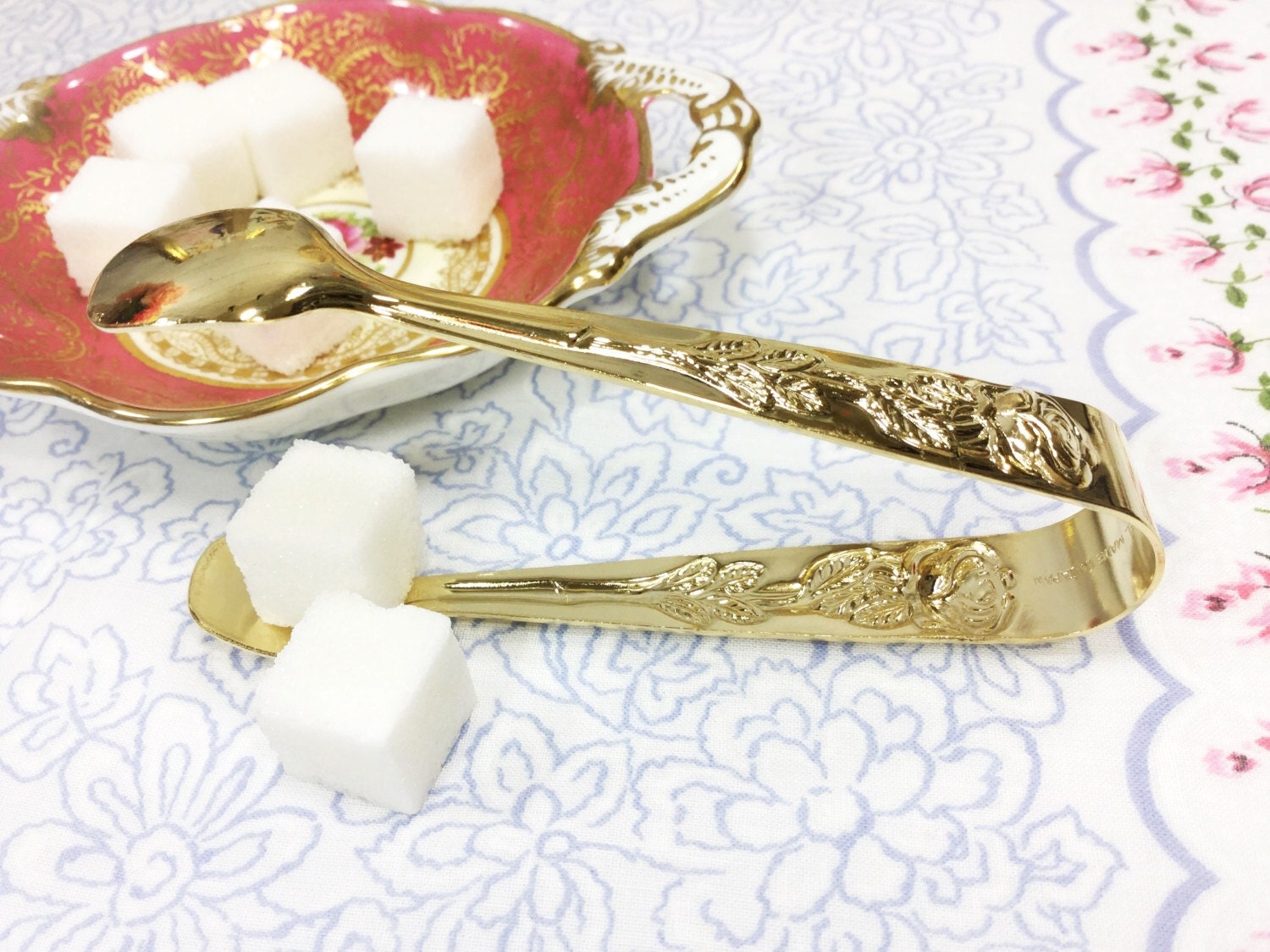 Rose Gold Plated Sugar Tongs For Weddings, Parties, Tea Time, Gift