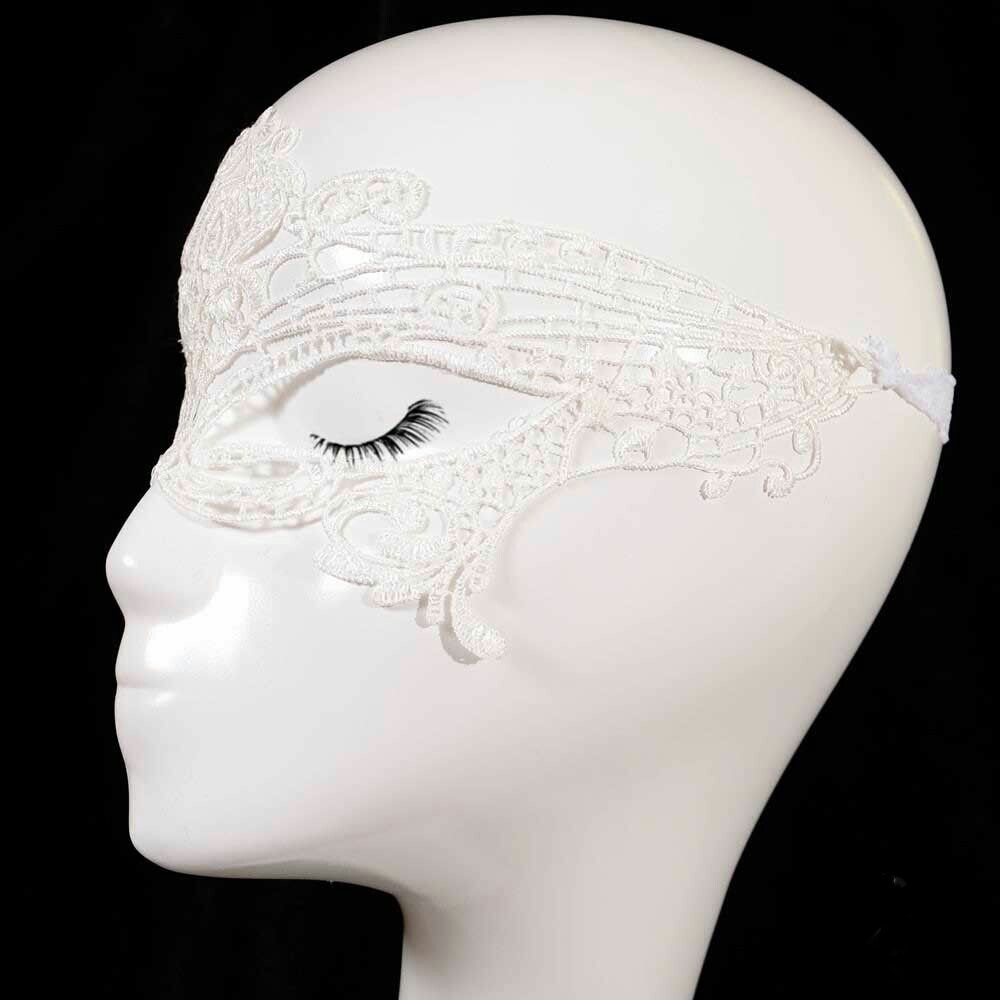 White Lace Masquerade Mask, Mardi Gras Mask, Party Mask, Costume Mask ...